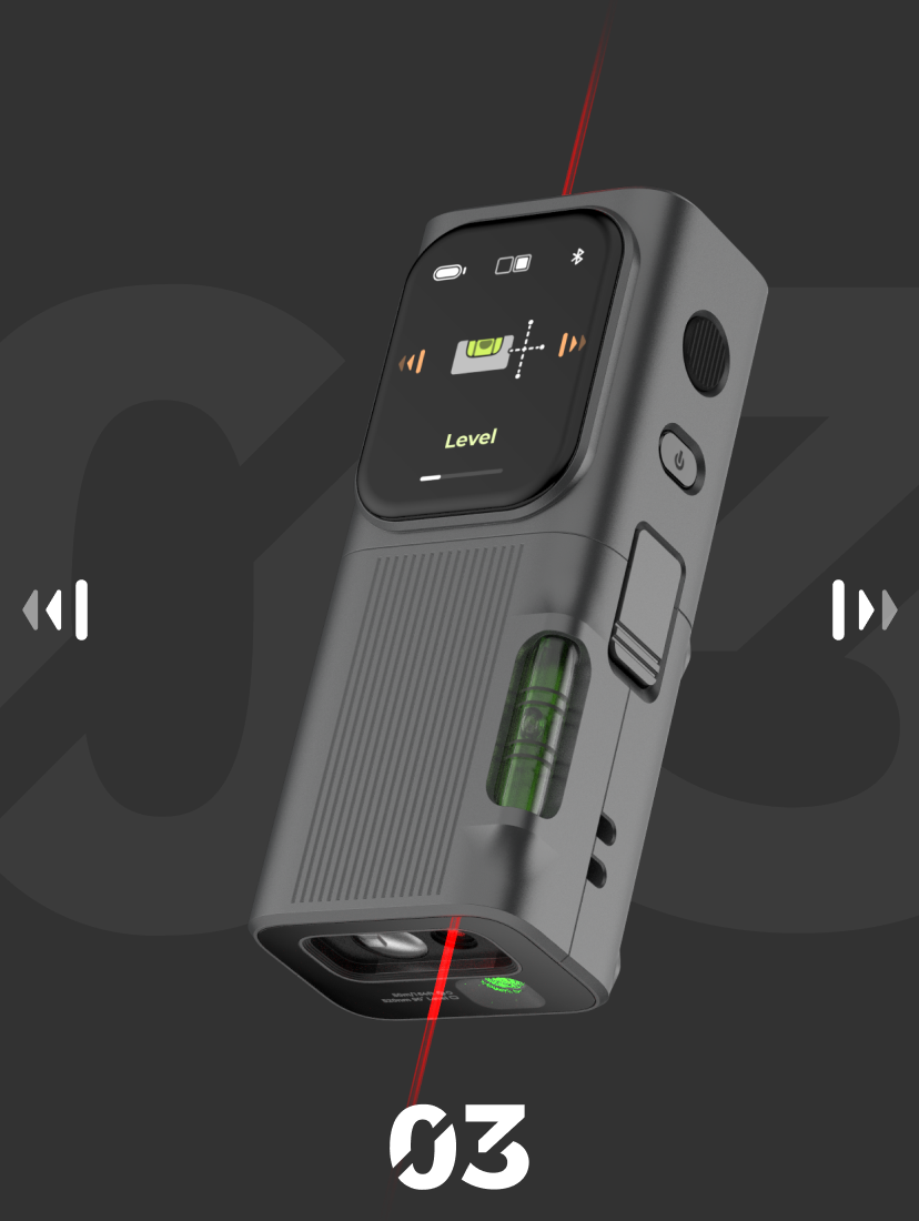 M-Cube: Modular Laser Level & Measuring Scale Ruler - HOZO Design