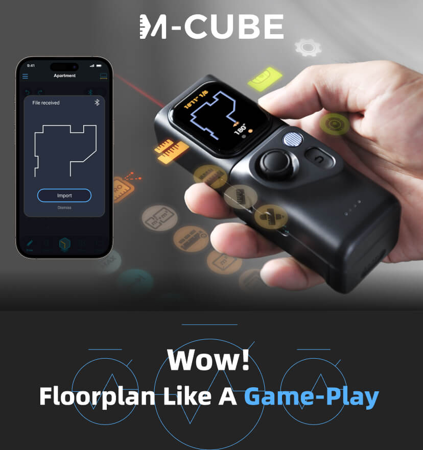 M-Cube 01 Smart Planner for Tape Measuring & Floor Plans - HOZO Design