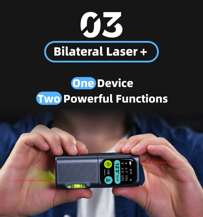 M-Cube 03 Bilateral Laser+: Measure Distance Efficiently - HOZO Design