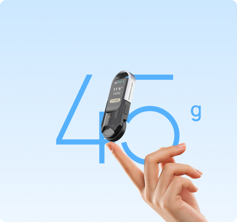 NeoRulerGO: EDC Tape Rolling Ruler Measuring with ±1mm precision - HOZO ...