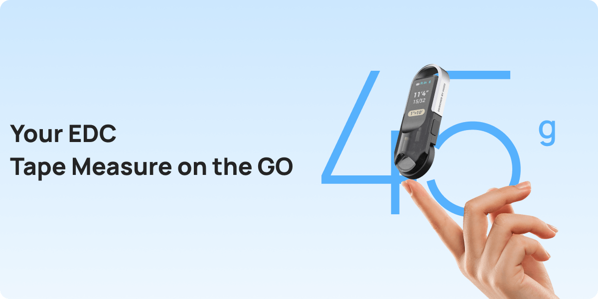 NeoRulerGO: EDC Tape Rolling Ruler Measuring with ±1mm precision - HOZO ...