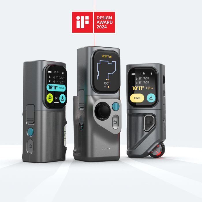 M-Cube: Modular Laser Level & Measuring Scale Ruler - HOZO Design